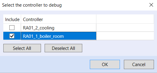 PLC debugging - variables without values | Domat Control System
