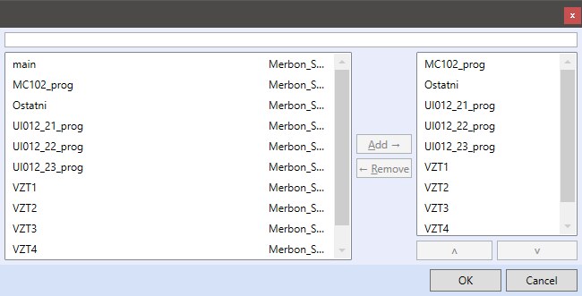 Mapping of programs (tasks) on PLC | Domat Control System